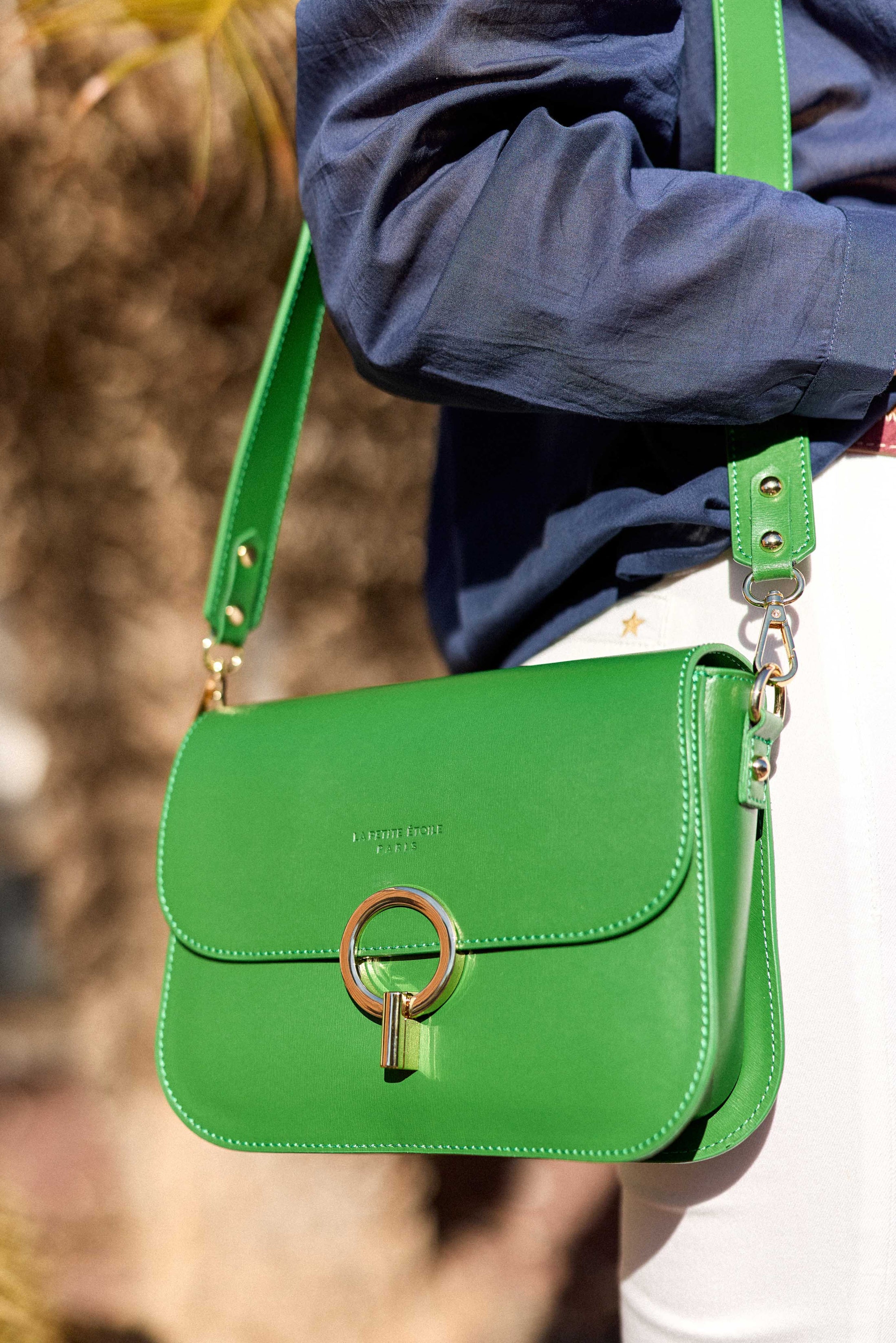 Sac cuir vert femme - James | LA PETITE ÉTOILE Paris