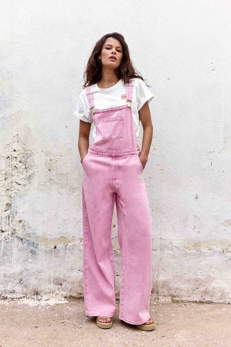 Salopette jambe large rose femme - Latou | LA PETITE ÉTOILE Paris