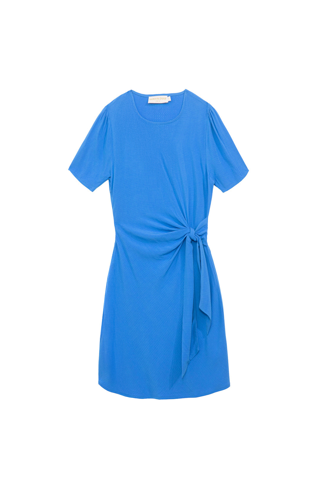 Robe courte coupe droite bleu | LA PETITE ÉTOILE Paris – LA PETITE ETOILE