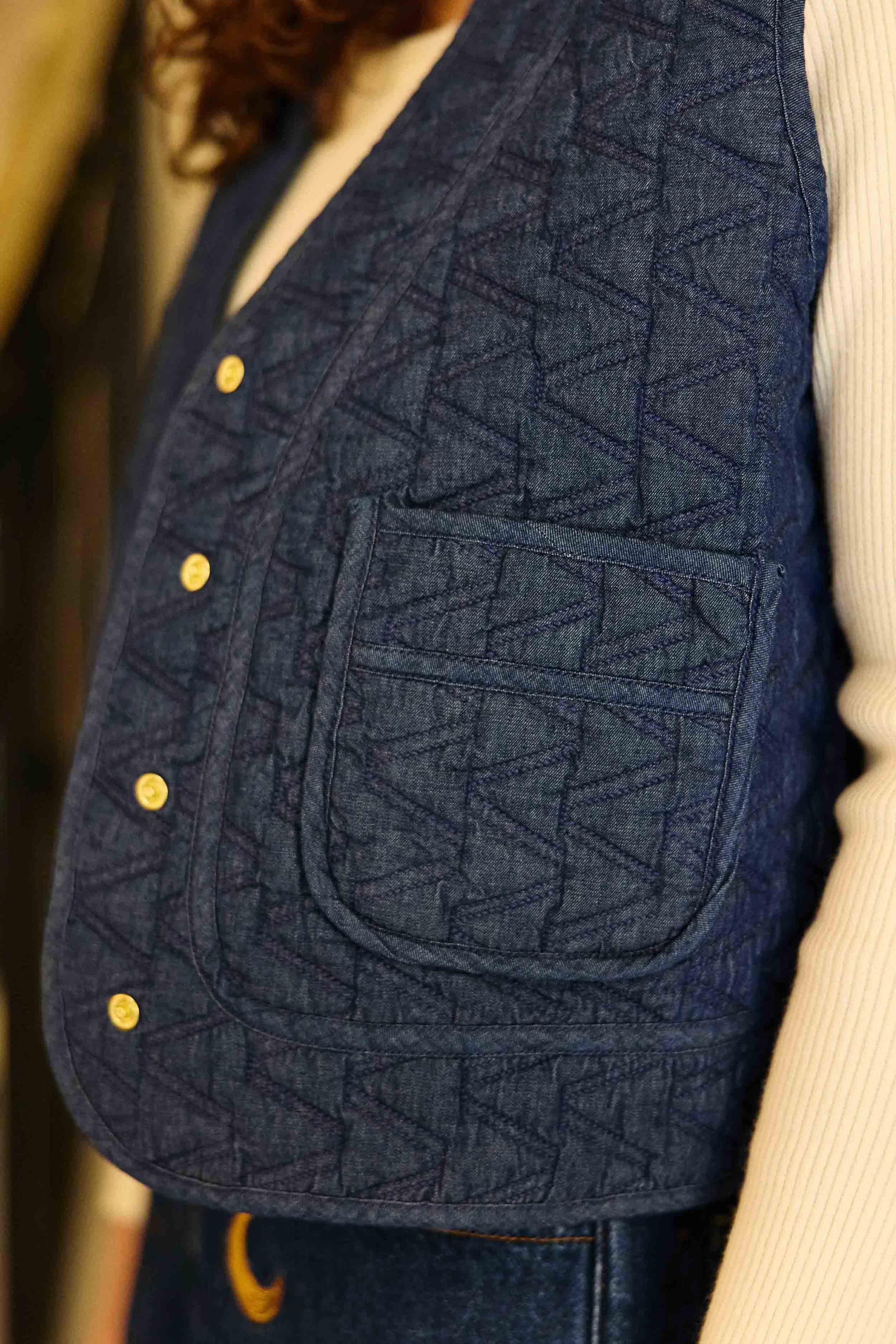 Veste wash sans manches matelassée - Vaney | LA PETITE ÉTOILE Paris